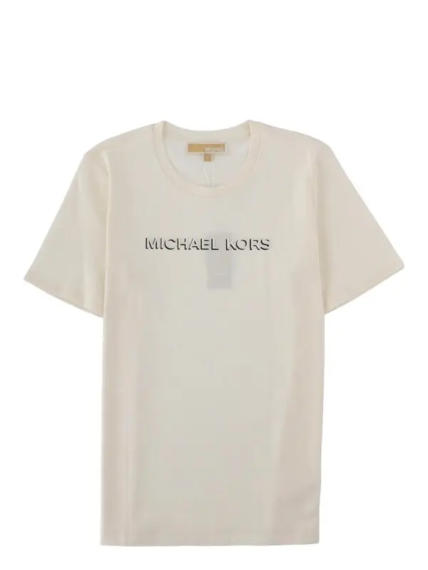 Michael Kors Logo Cotton T-shirt - Ivory