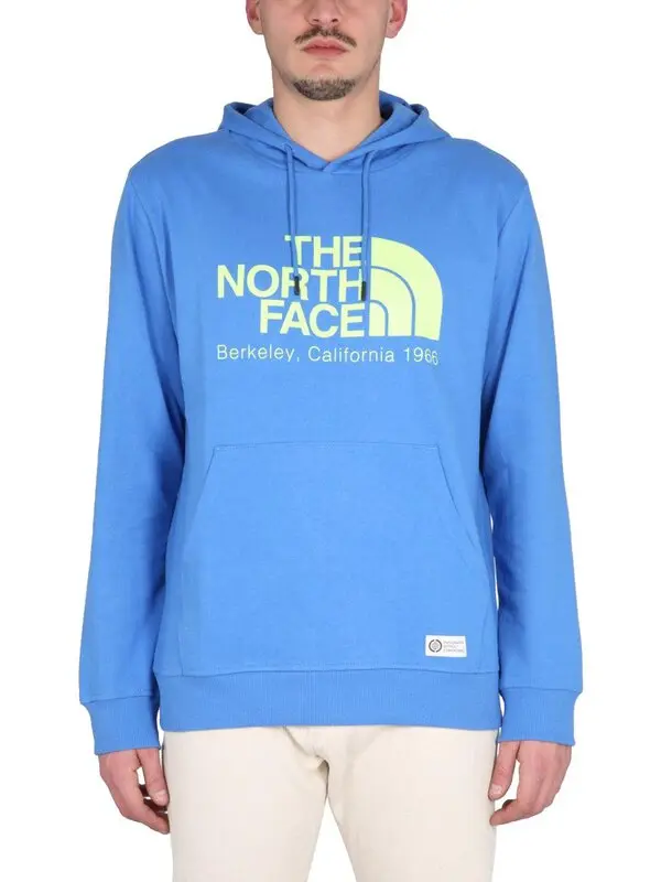 The North Face Embroidered Logo Hoodie - Blue