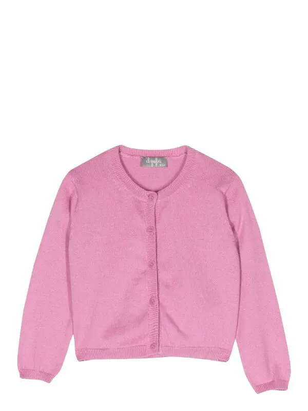 IL GUFO Mini Tricot Cardigan - Pink