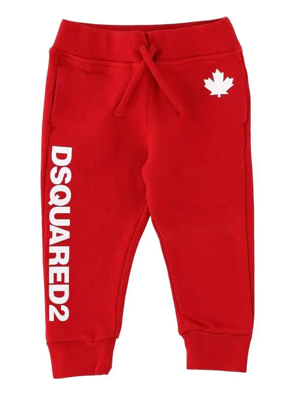 Dsquared2 Baby Cotton Trousers - Red