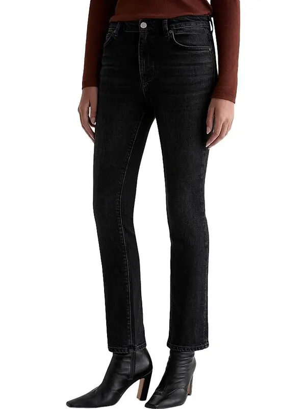 Ag Mari High Rise Straight Jeans - Octave