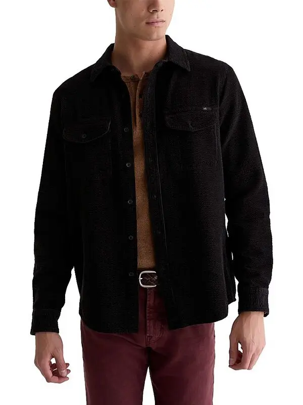 Ag Miller Cotton Pocket Shirt - Black