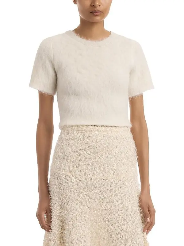 LIBEROWE Amelie Alpaca Blend Knitted Top - Ivory