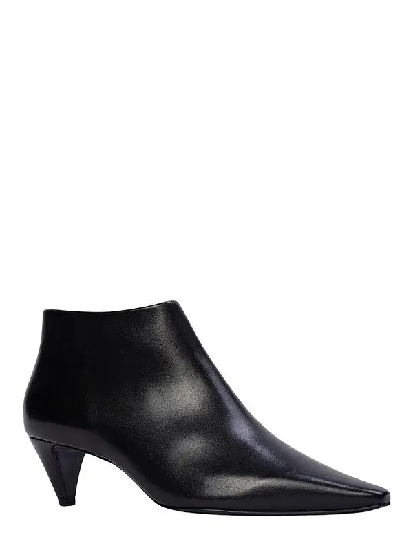 BLACK SUEDE STUDIO Kora Ankle Boots - Black Leather