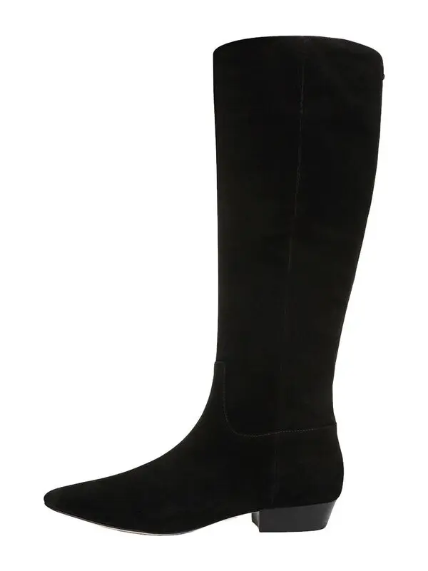Vince Margaret Leather Knee High Boots - Black