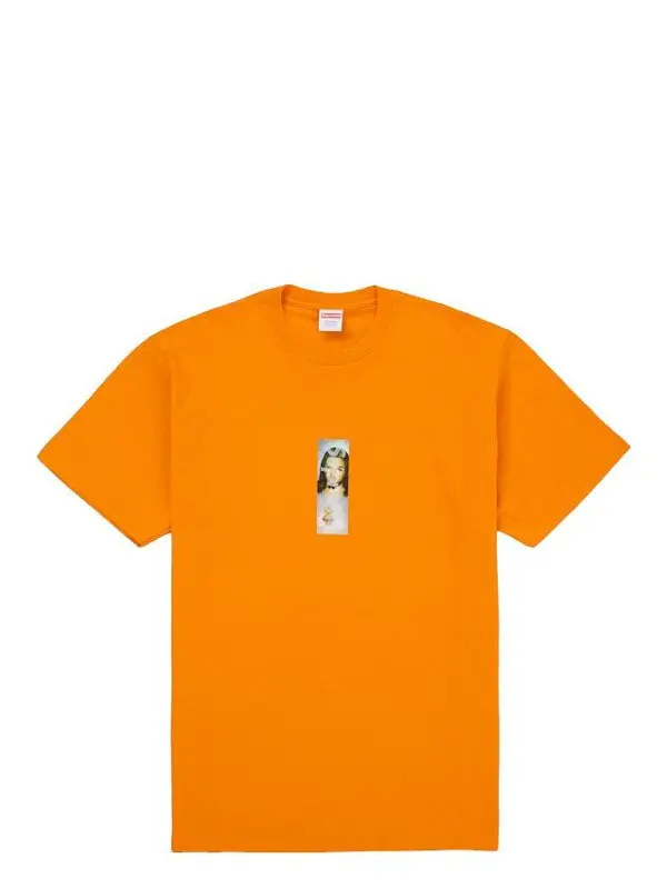 Supreme Prayer Card Box Logo Tee Shirt - Orange