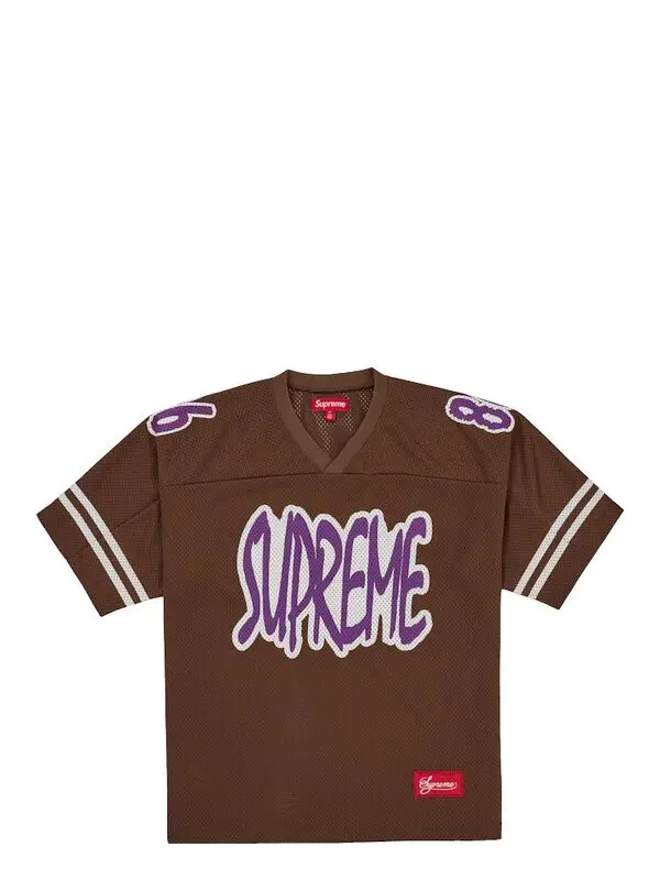 Supreme Reflective Football Jersey - Brown