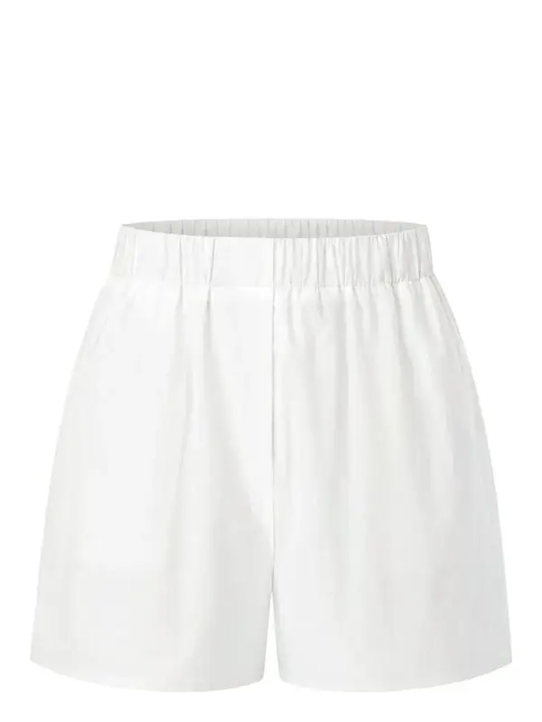 THE FRANKIE SHOP Lui Cotton Shorts - White