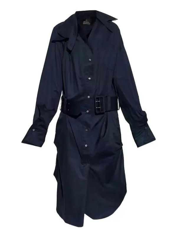 VIVIENNE WESTWOOD Belted Trench Coat - Blue