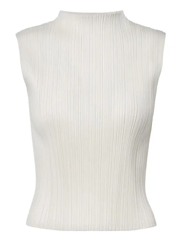 Issey Miyake Monthly Colors: August Pleated Top - White