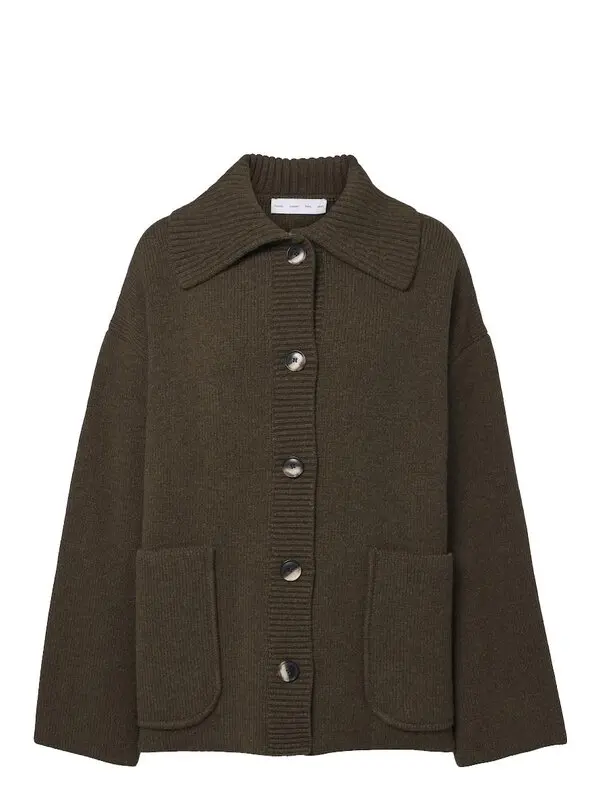 Proenza Schouler Nelly Merino Wool Jacket - Green