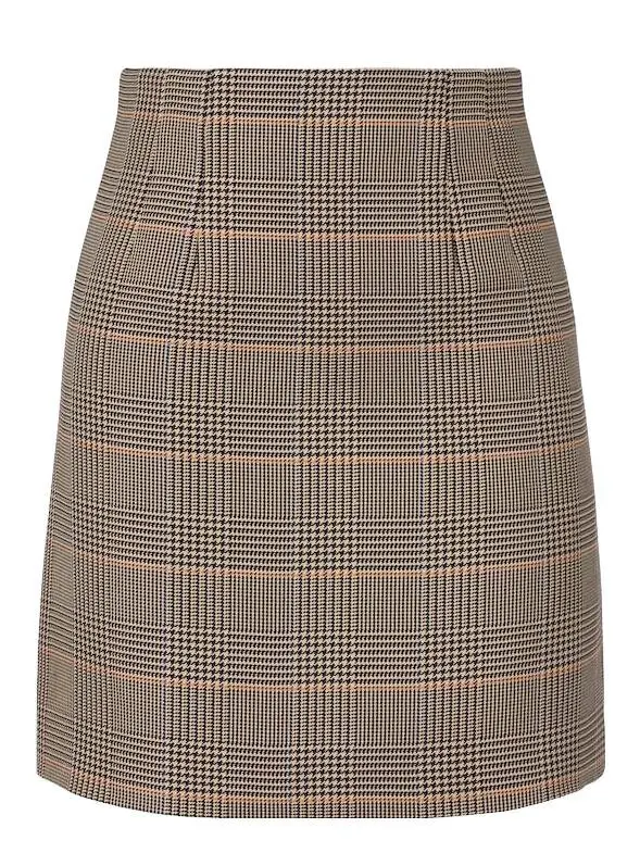 Veronica Beard Houndstooth Miniskirt - Multicoloured