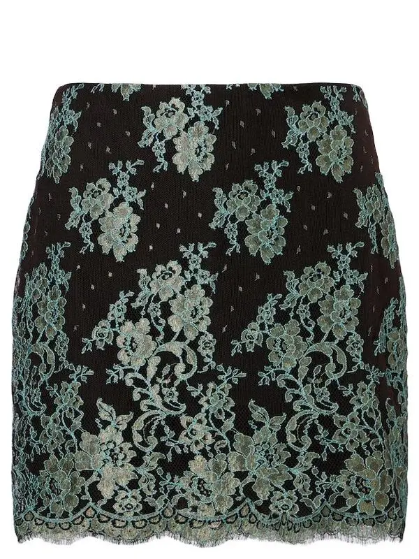 Valentino Garavani Lace Mini Skirt - Black