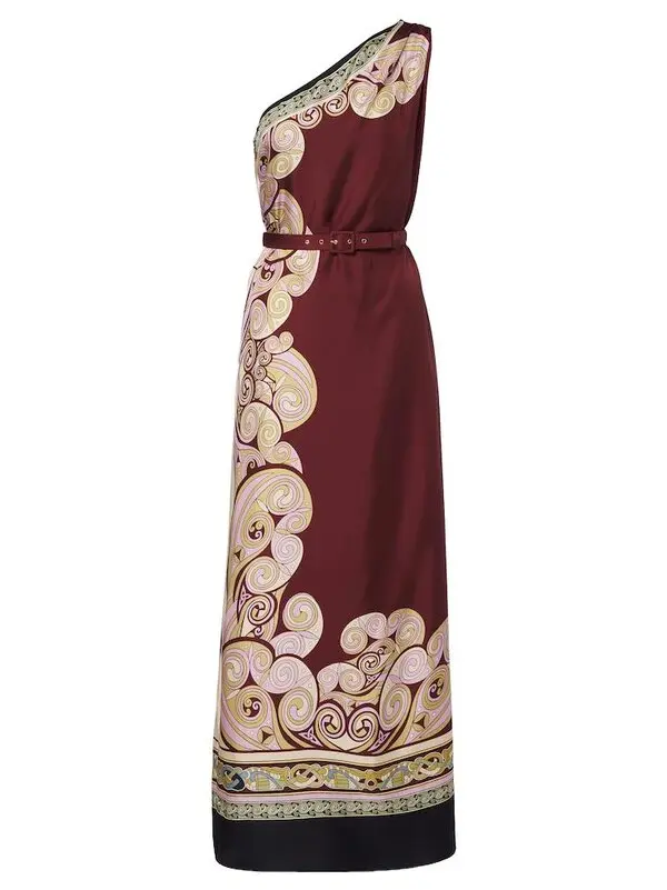 La DoubleJ Kells Printed Silk Twill Maxi Dress - Multicoloured
