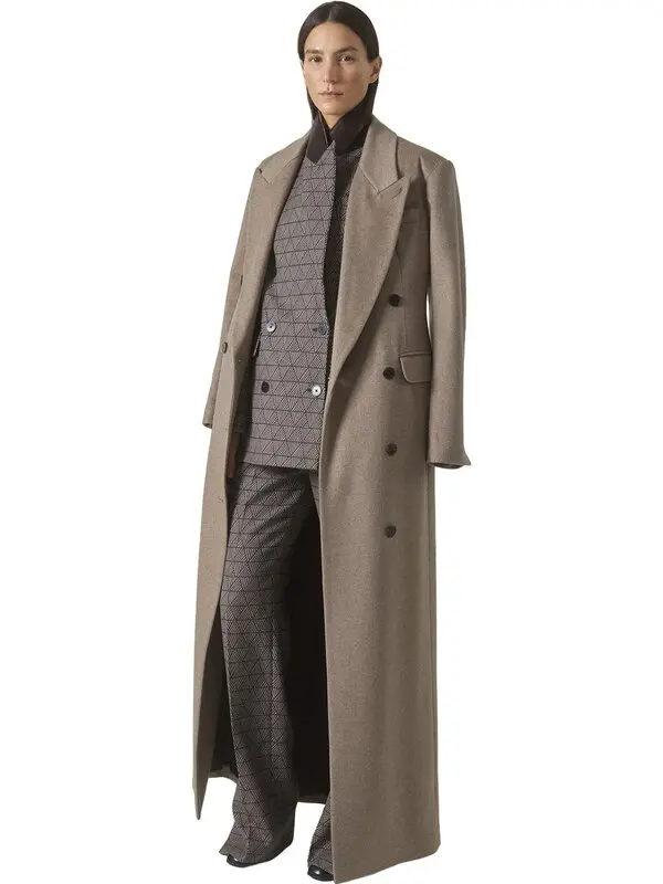 HEIRLOME Pascal Coat In Italian Cashmere - Taupe