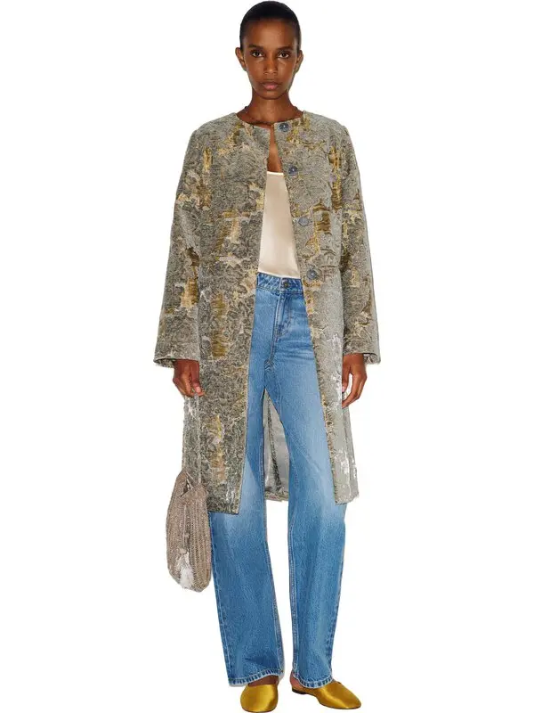 REFORMATION Stella Coat - Blue