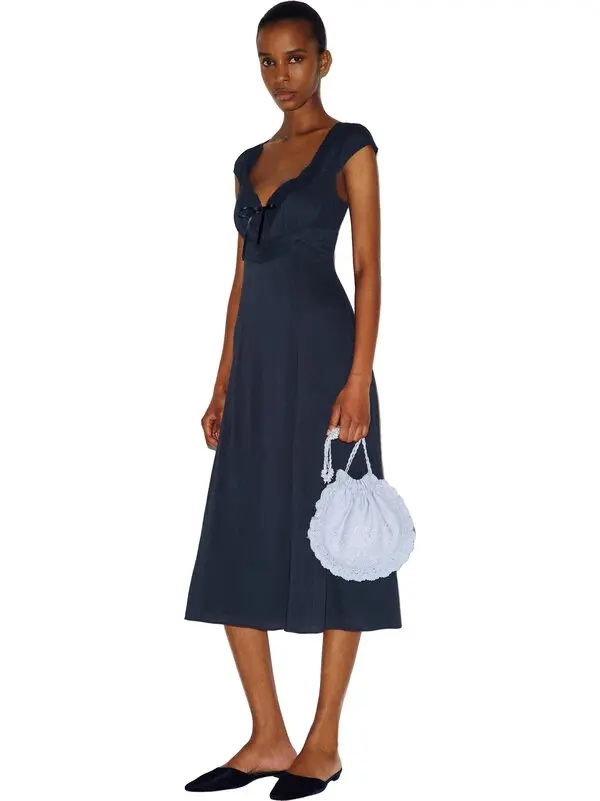 REFORMATION Azelie Lace Dress - Blue