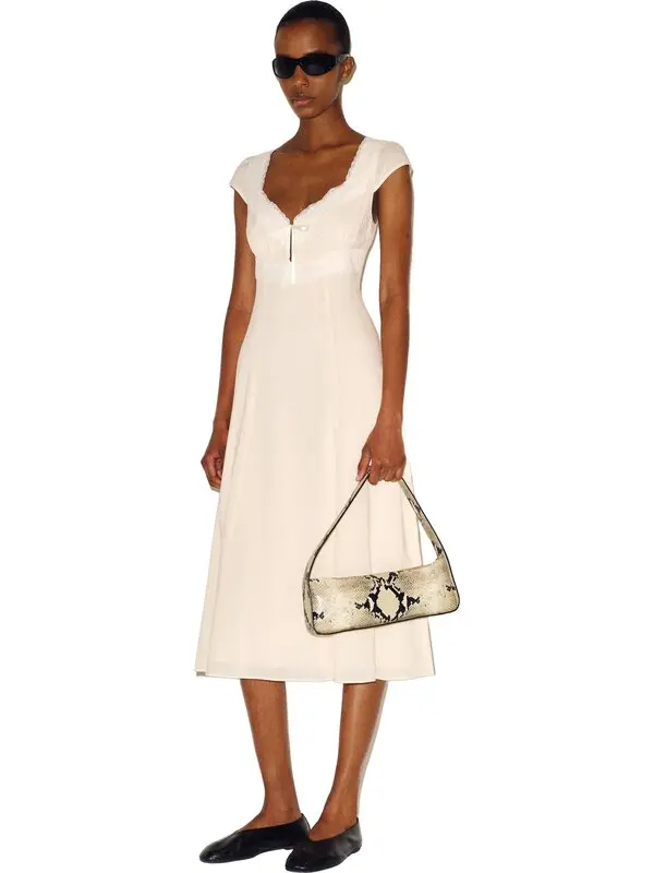 REFORMATION Azelie Lace Dress - Ivory