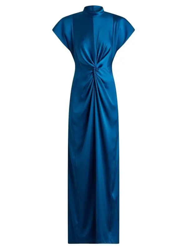 Scanlan Theodore Davaris Turban Gown - Sapphire