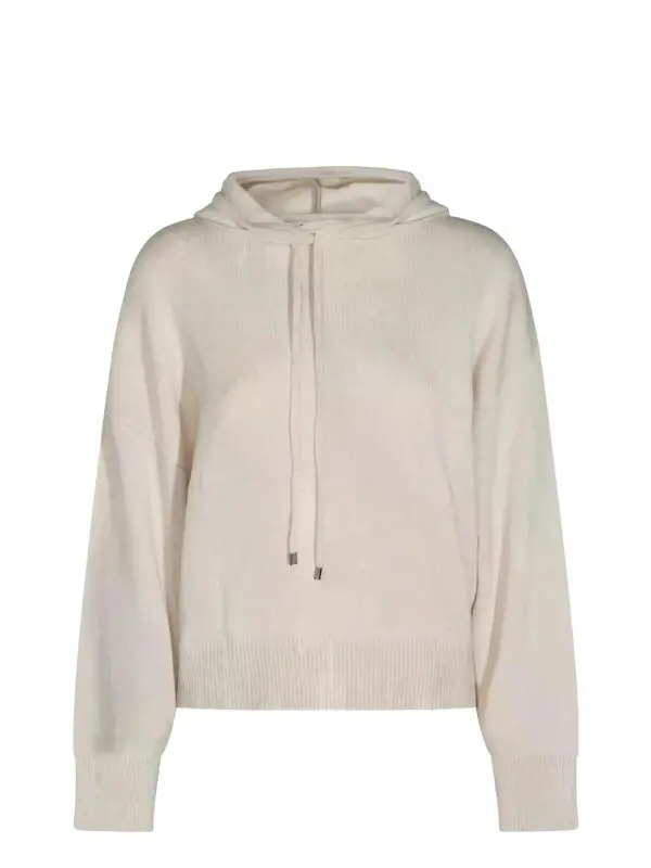 Antonelli Firenze Knitted Drawstring Hoodie - Neutrals