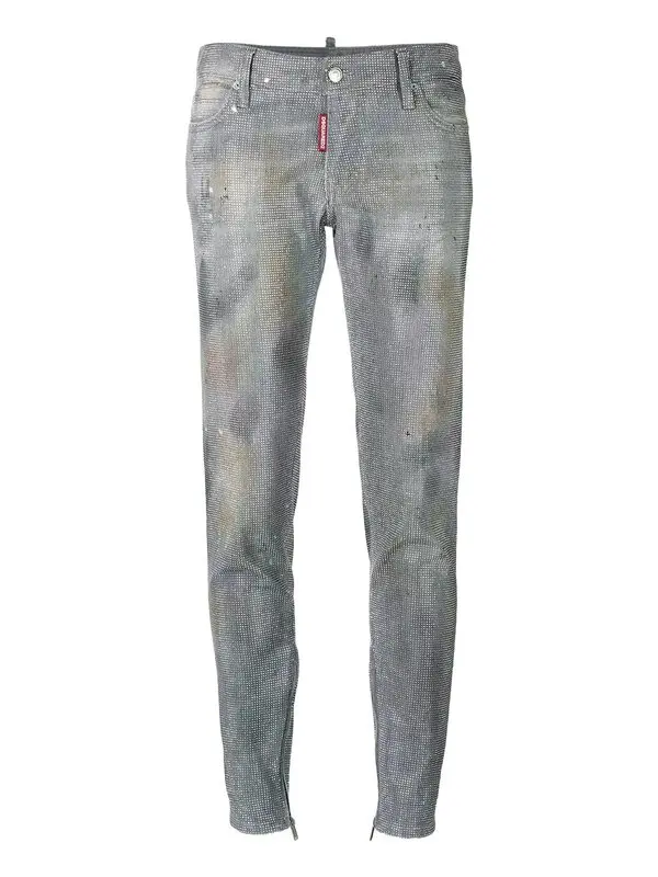 Dsquared2 Skinny Studded Jeans - Grey