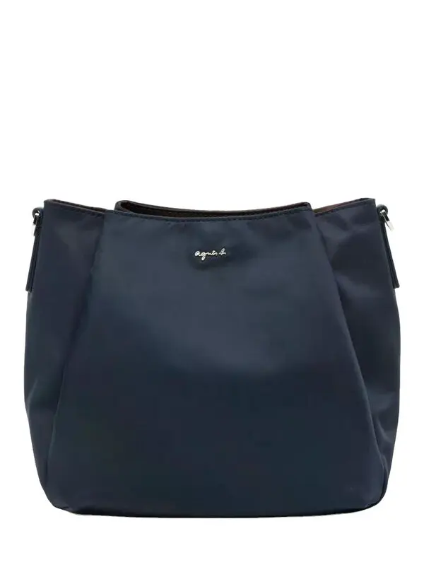 AGNES B. Origami Shoulder Bag - Blue