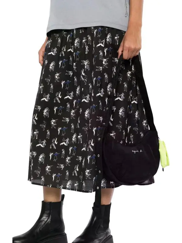 AGNES B. Jade Shoulder Bag - Black