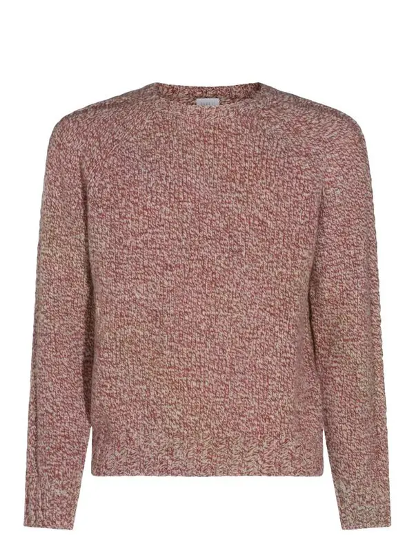 04651 / A TRIP IN A BAG Marl Raglan-sleeve Sweater - Red