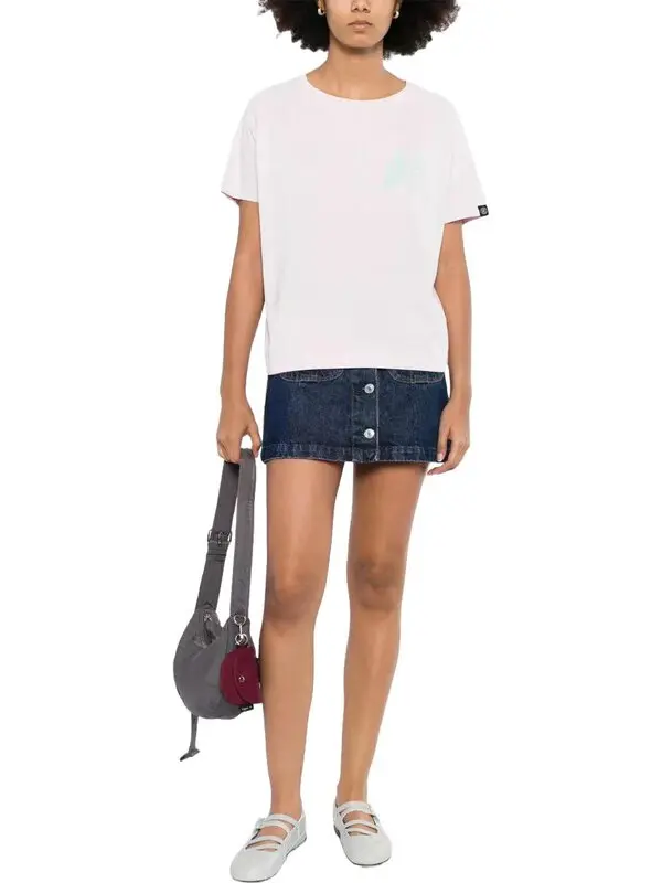 AGNES B. Embroidered Icons T-shirt - Pink