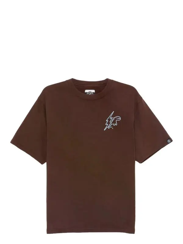 AGNES B. Embroidered Iconics T-shirt - Brown