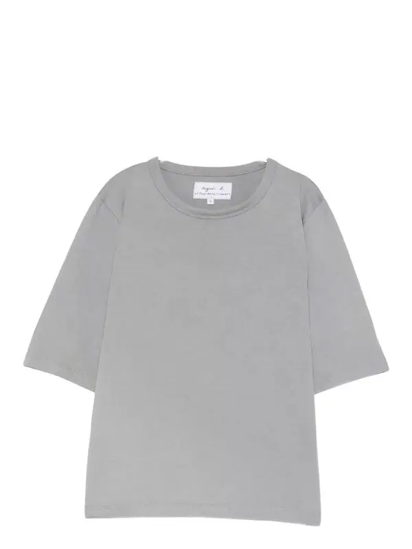 AGNES B. Brando Cotton T-shirt - Grey