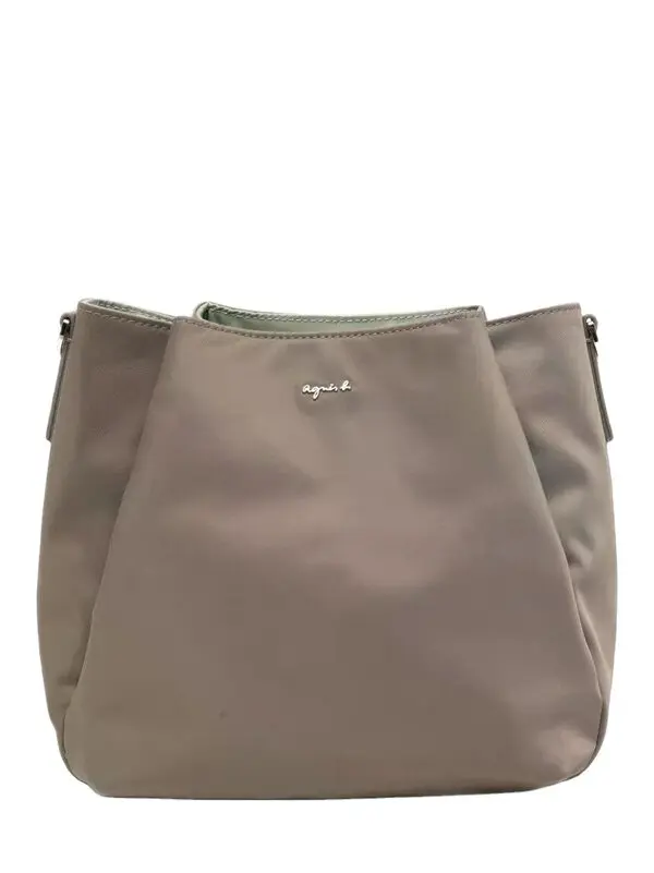 AGNES B. Origami Shoulder Bag - Brown