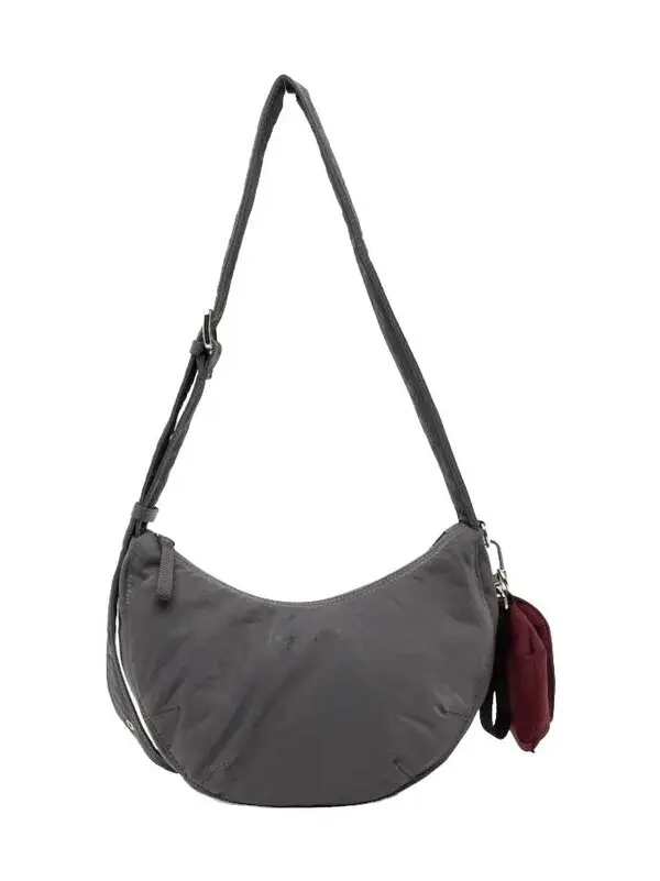 AGNES B. Jade Ruched Shoulder Bag - Grey
