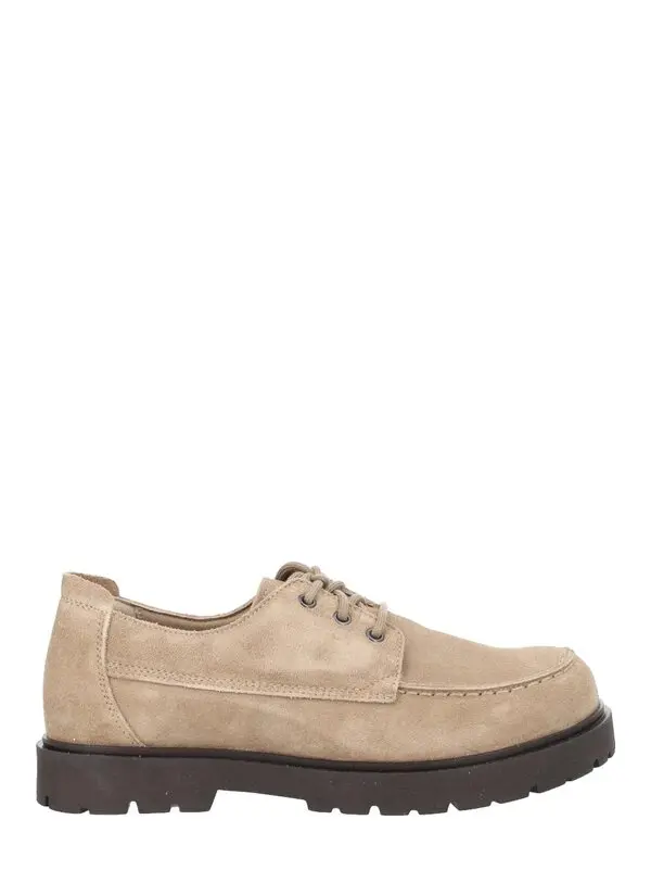 BIRKENSTOCK Suede Derby Shoes - Beige