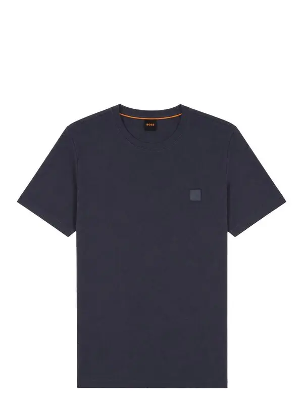 BOSS Cotton Crewneck T-shirt - Blue