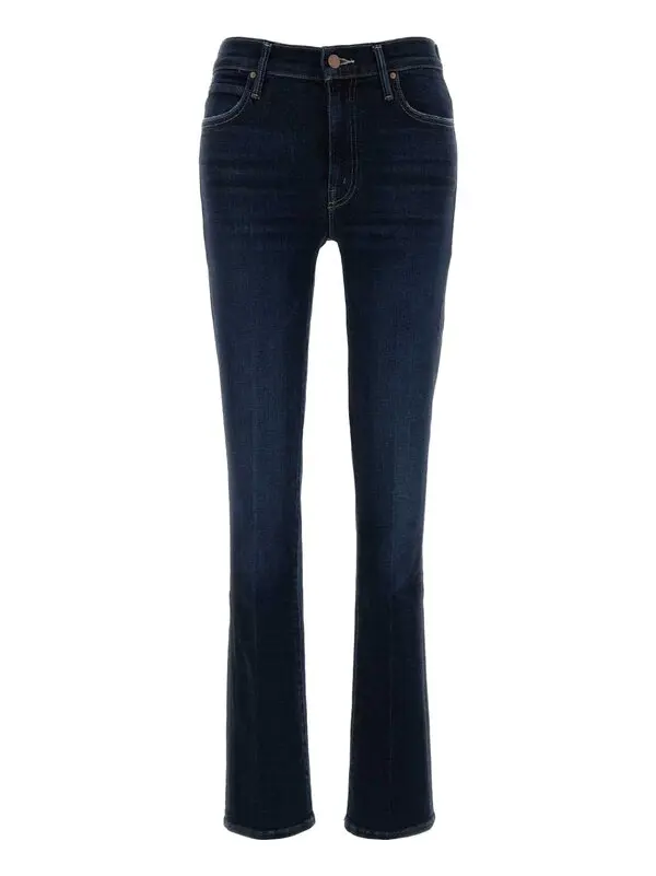 MOTHER The Rascal Stretch Denim Jeans - Blue