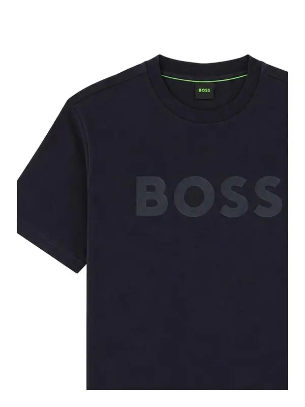 BOSS Graphic Cotton T-shirt - Blue