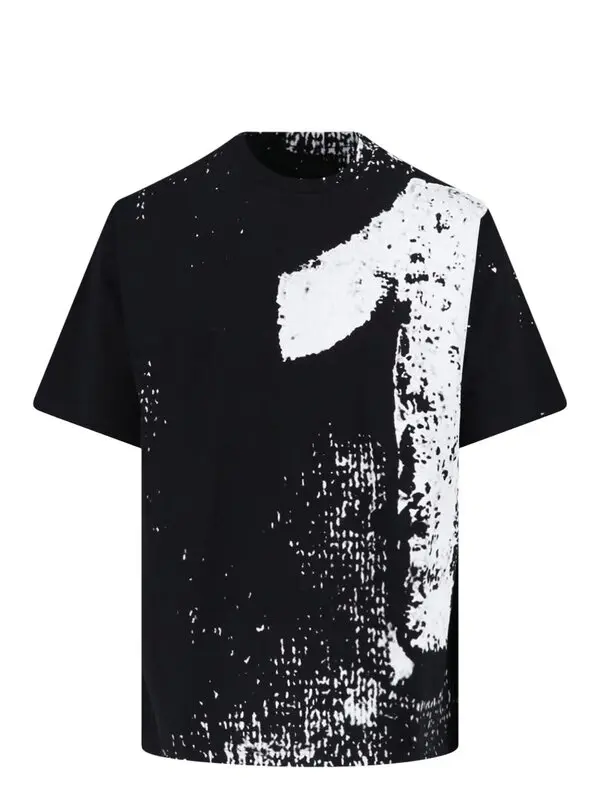 MAISON MARGIELA Graphic Cotton T-shirt - Black