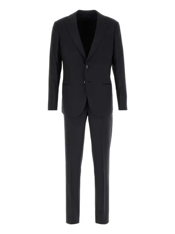 Giorgio Armani S Wool Suit - Blue
