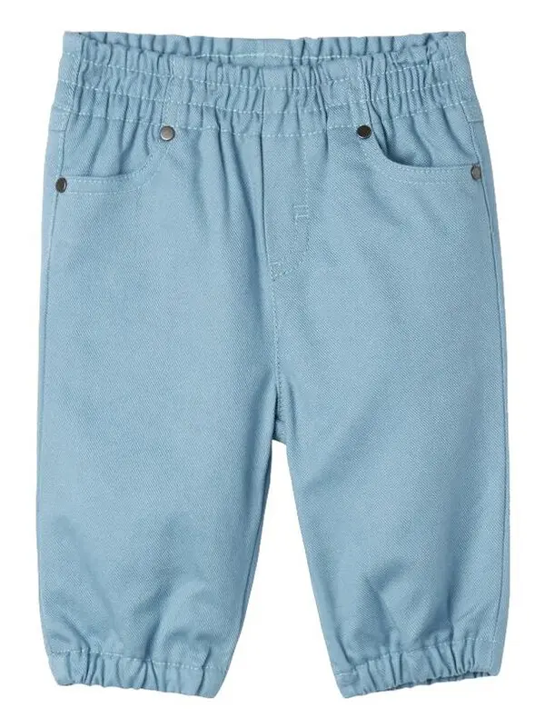 Stella McCartney Cotton Trousers For Mini Fashionistas - Azure
