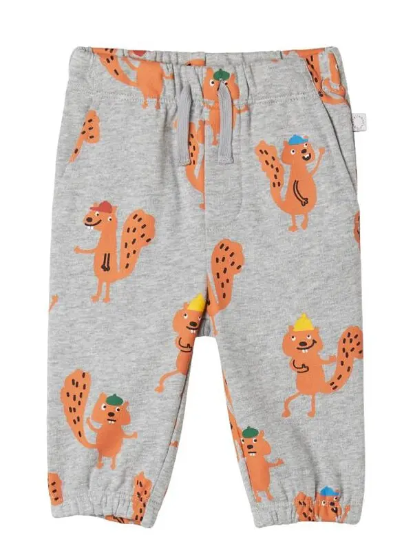Stella McCartney Mini Beaver Print Joggers - Grey