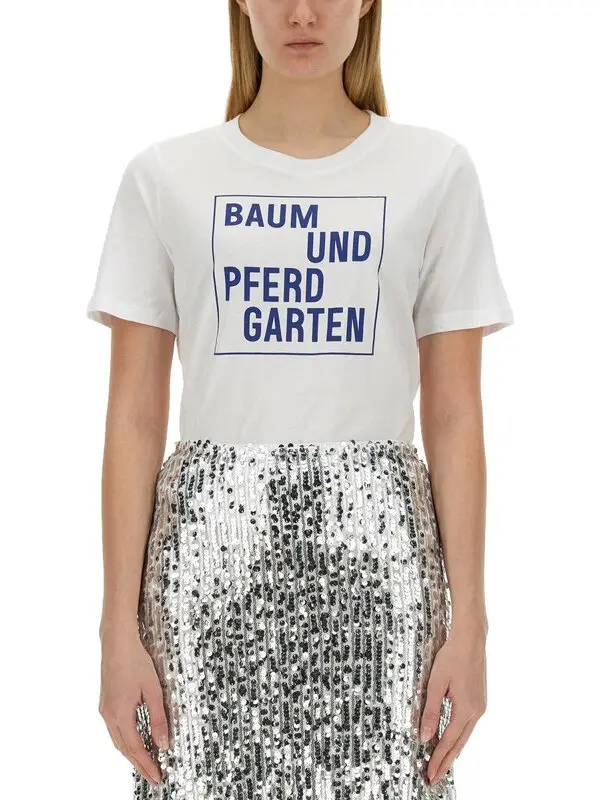 Baum Und Pferdgarten Organic Cotton Printed T-shirt - White