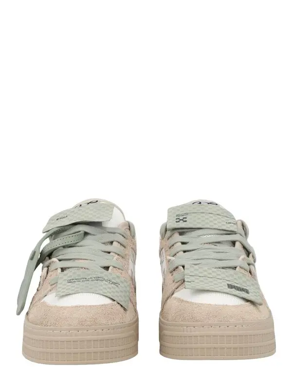 Off-White Suede And Textile Sneakers - Multicolour