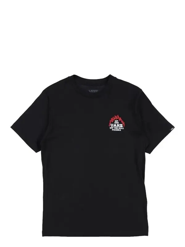 VANS Mini Pizzeria Crewneck T-shirt - Black