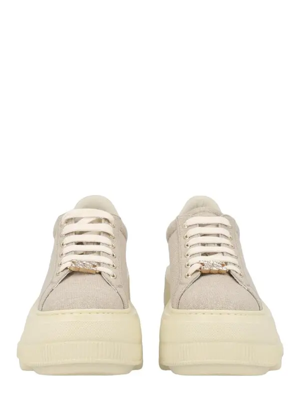 Casadei Nappa Lined Performance Sneakers - Beige