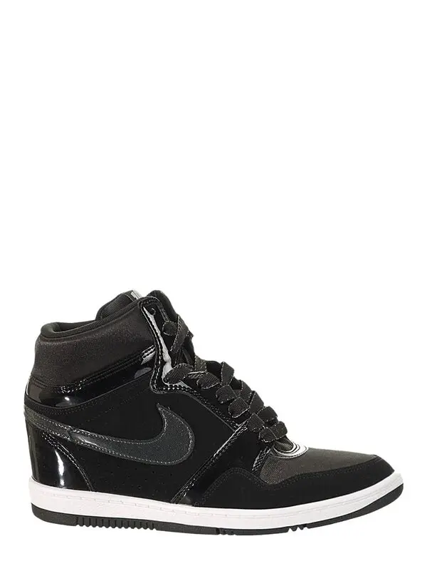 Nike Force Sky High Wedge Sneakers - Black