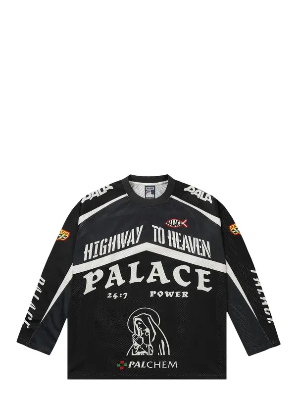 PALACE Highway To Heaven Long Sleeve Jersey - Black