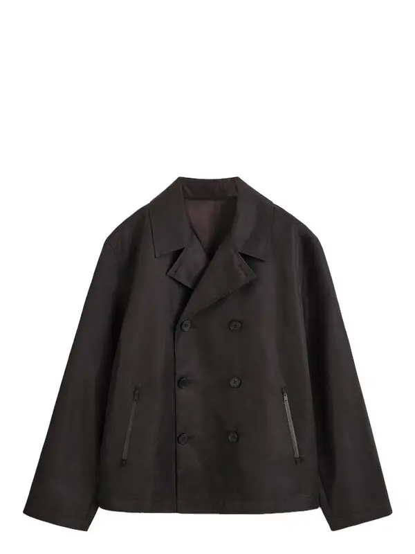 Cos Technical Nylon Short Trench Jacket - Brown