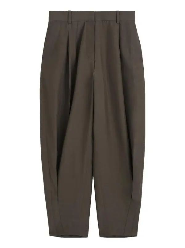 Cos Pleated Balloon-leg Pants - Brown