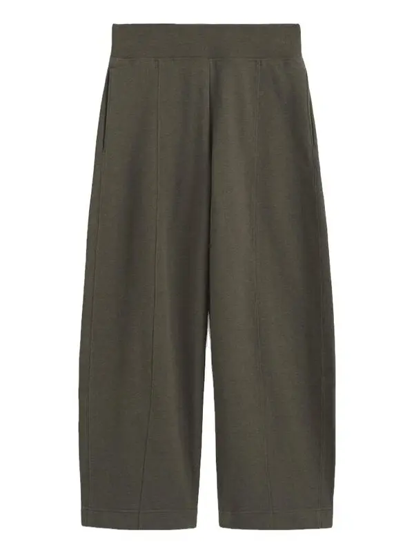 Cos Cotton Barrel-leg Joggers - Brown